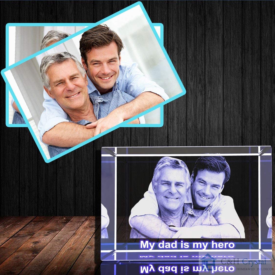 Personalized Custom 2D 3D Cube Crystal Frame Laser – Alert Trendy